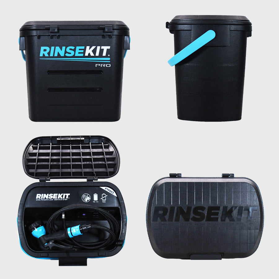 RinseKit® Portable Showers // Keep You & Your Gear Clean Anywhere